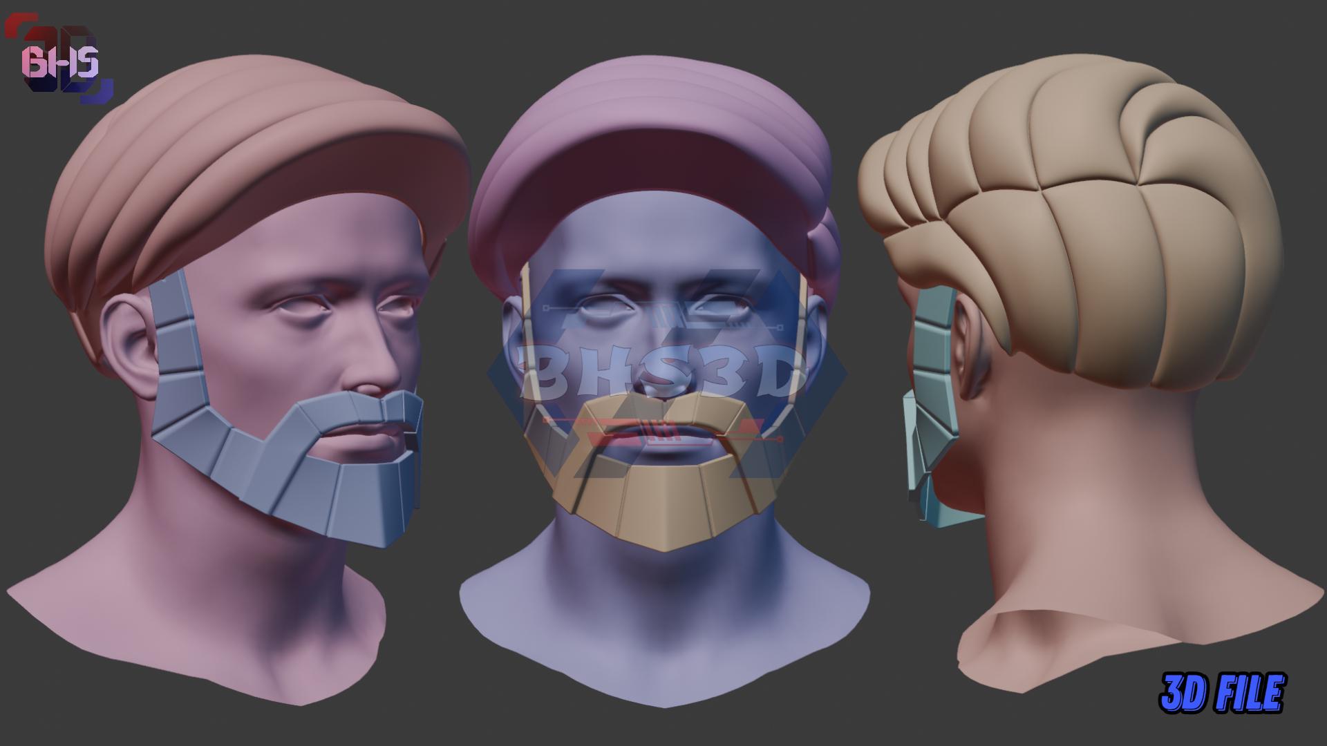 Obi Wan Clone Wars Hair 3D STL File Digital Download - Etsy Canada