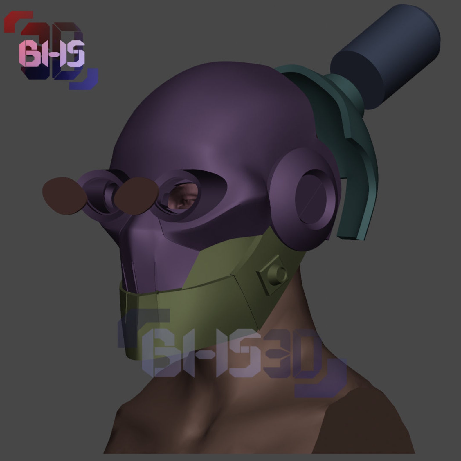 Robot Invincible Helmet 3D Digital Download - Etsy