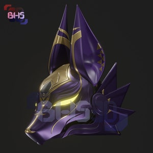 Cyno Burst Mode Helmet Genshin Impact 3D Digital Download - Etsy