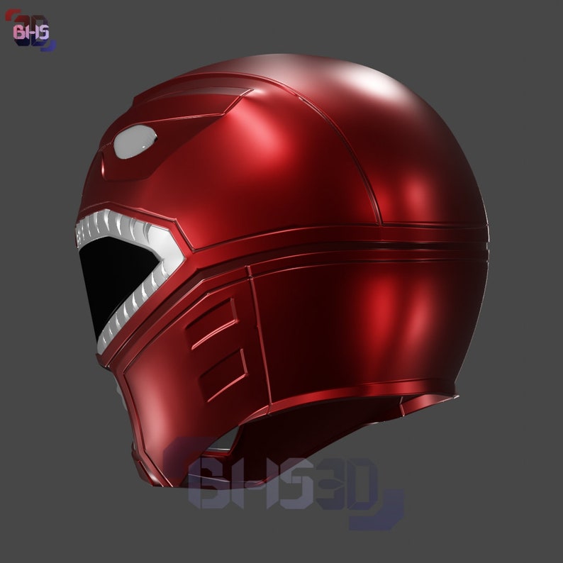 MMPR Red Ranger Helmet 3D Digital Download - Etsy