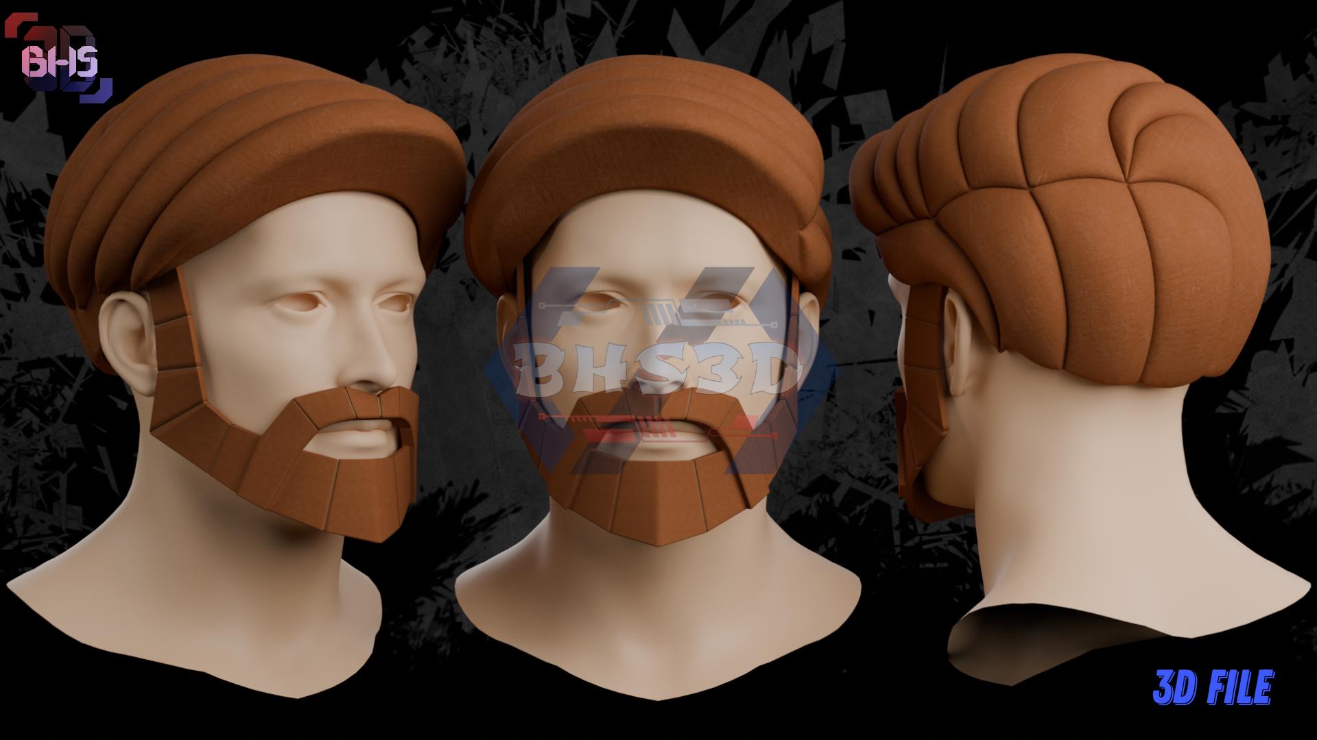 Obi Wan Clone Wars Hair 3D STL File Digital Download - Etsy Canada