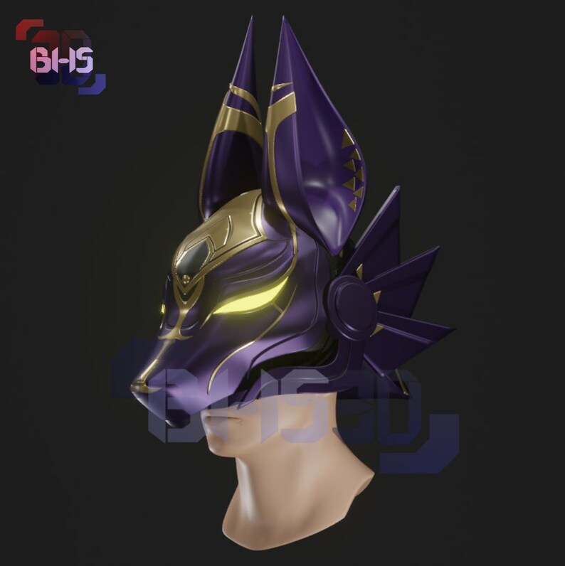 Cyno Burst Mode Helmet Genshin Impact 3D Digital Download - Etsy Australia