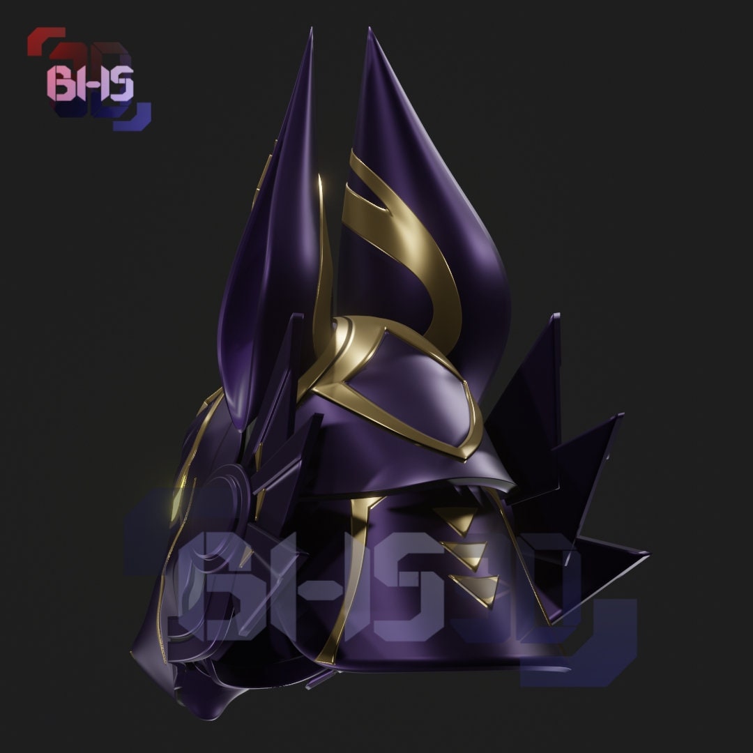 Cyno Burst Mode Helmet Genshin Impact 3D Digital Download - Etsy