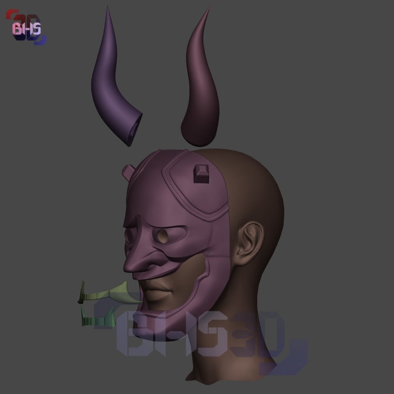 Yamato One Piece Mask and Weapon (Instant Download) - Etsy