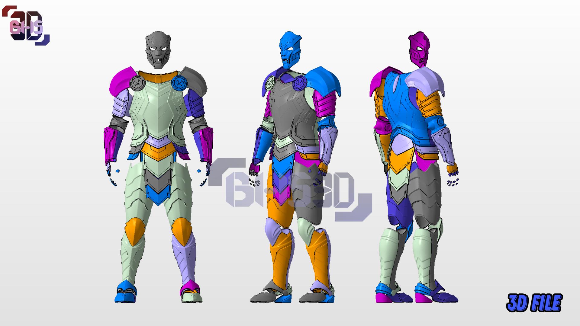 Absolute Doom Set Armor 3D STL File Digital Download - Etsy