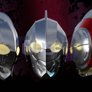 Ultraman Suit Type C Helmet 3D Digital Download - Etsy