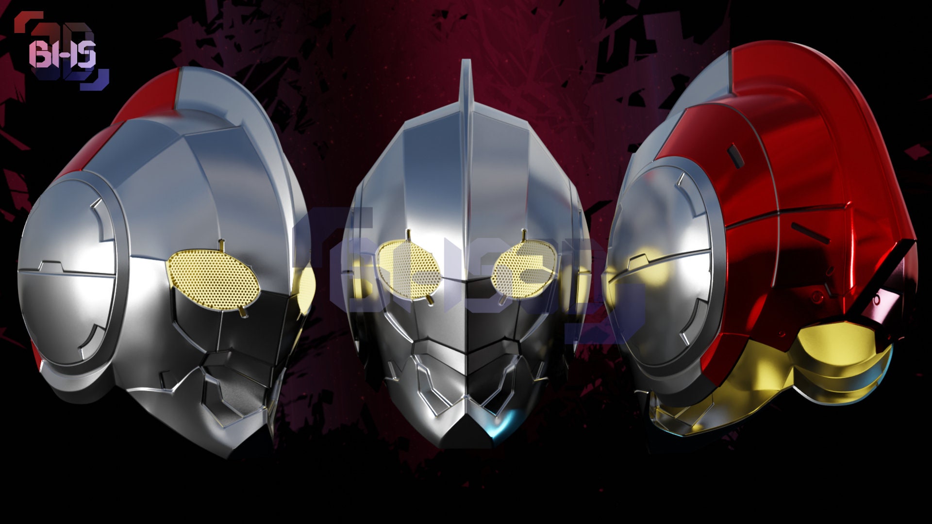 Ultraman Suit Type C Helmet 3D Digital Download - Etsy