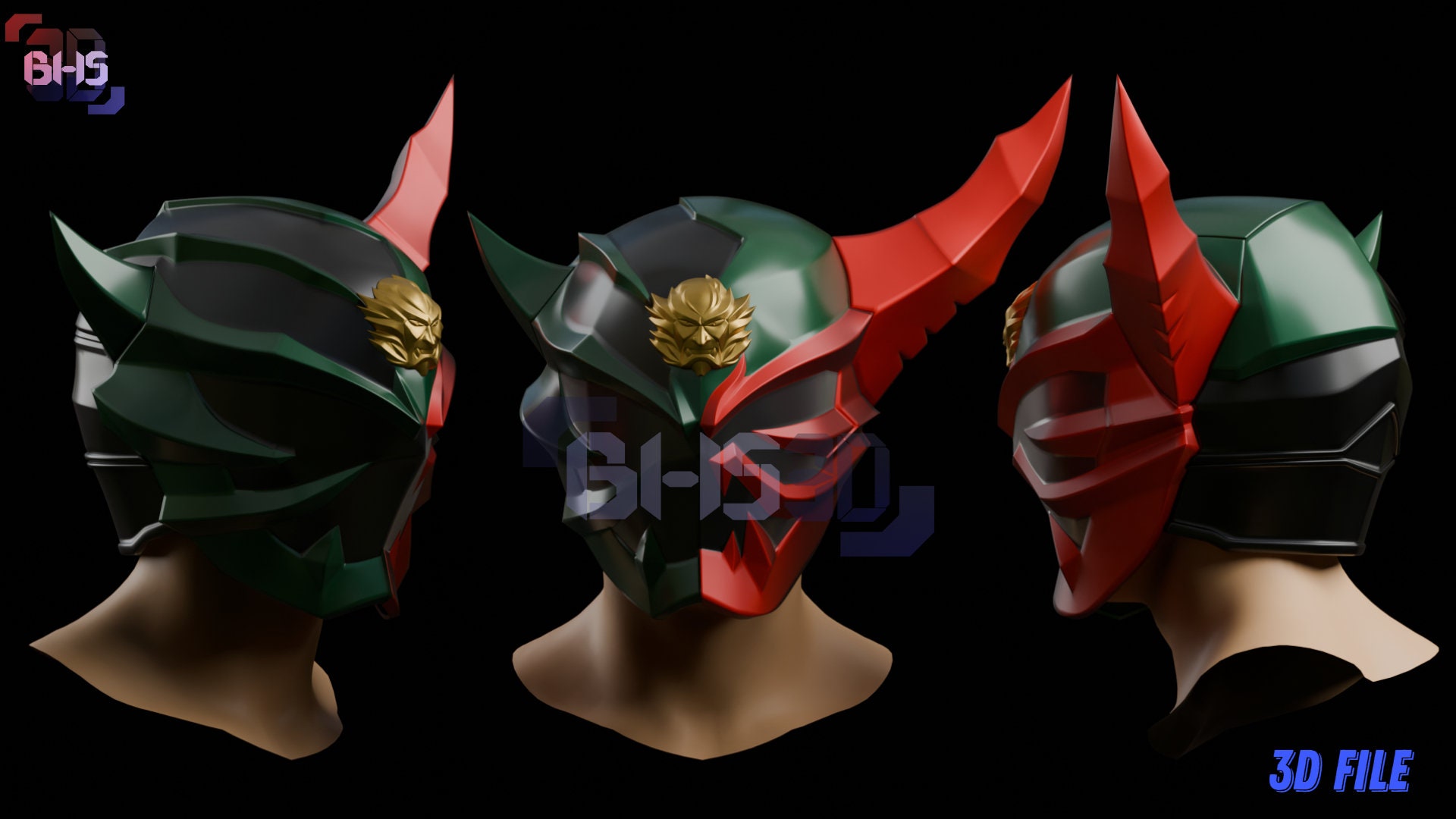 KR Kabuki Helmet 3D Digital Download - Etsy