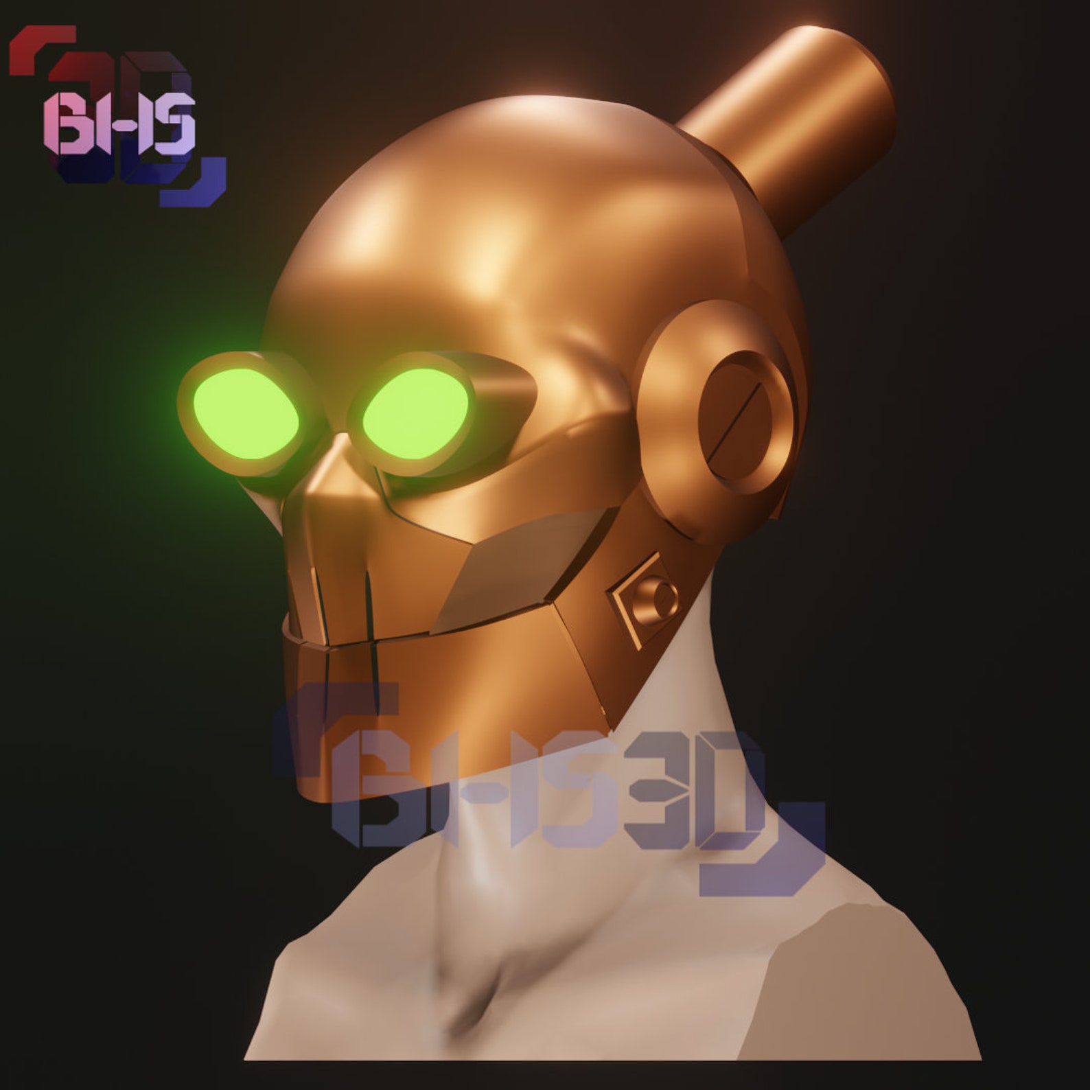 Robot Invincible Helmet 3D Digital Download - Etsy