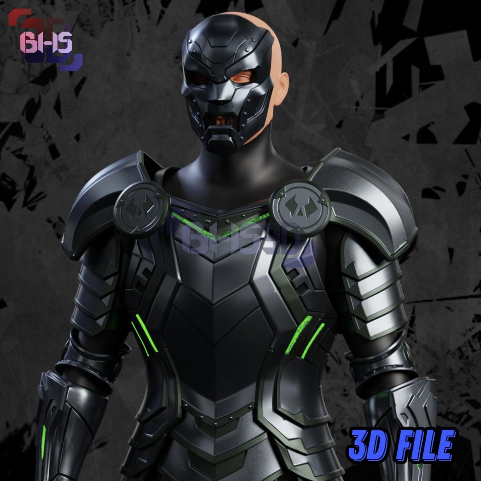 Absolute Doom Set Armor 3D STL File Digital Download - Etsy