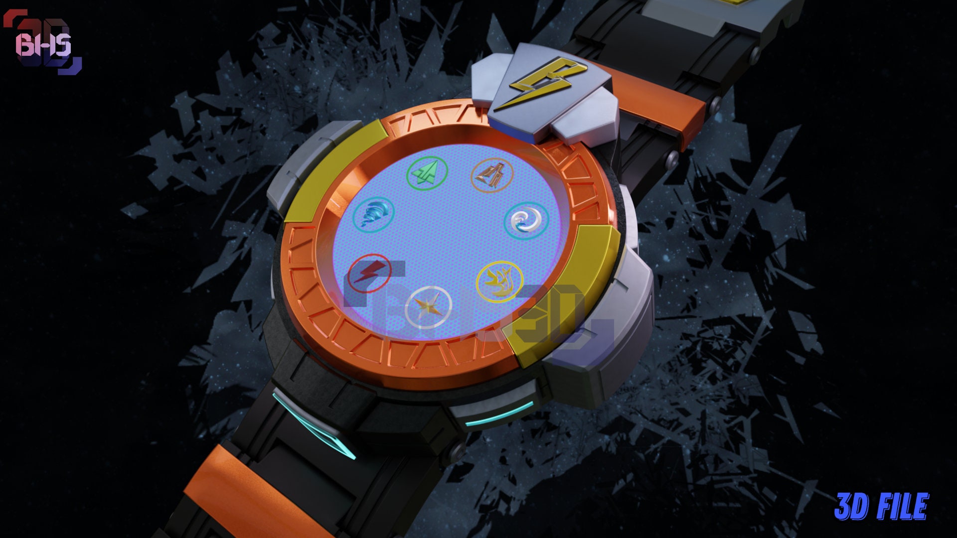 Boboiboy Galaxy Watch 3D File Digital Download - Etsy