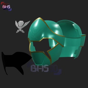Gokaigreen Helmet 3D Digital Download - Etsy