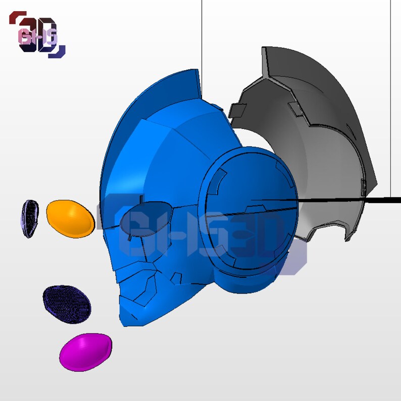 Ultraman Suit Type C Helmet 3D Digital Download - Etsy