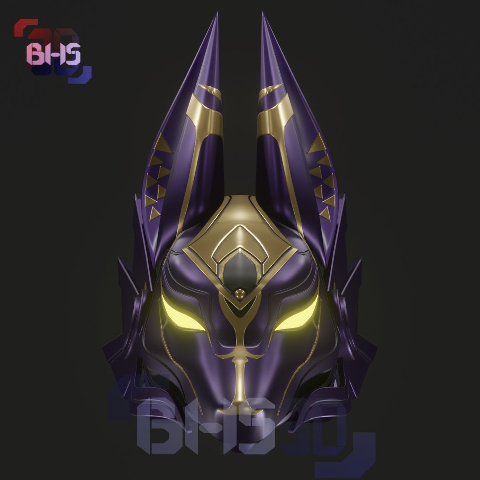 Cyno Burst Mode Helmet Genshin Impact 3D Digital Download - Etsy Australia