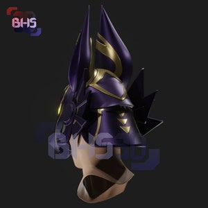 Cyno Burst Mode Helmet Genshin Impact 3D Digital Download - Etsy