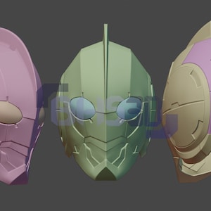 Ultraman Suit Type C Helmet 3D Digital Download - Etsy