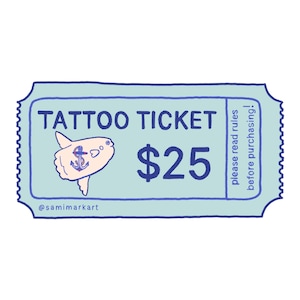 Tattoo Ticket - Etsy