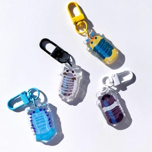 Mini Isopods Acrylic Charms | Cute Bug Insect Rubber Ducky Dairy Cow ...