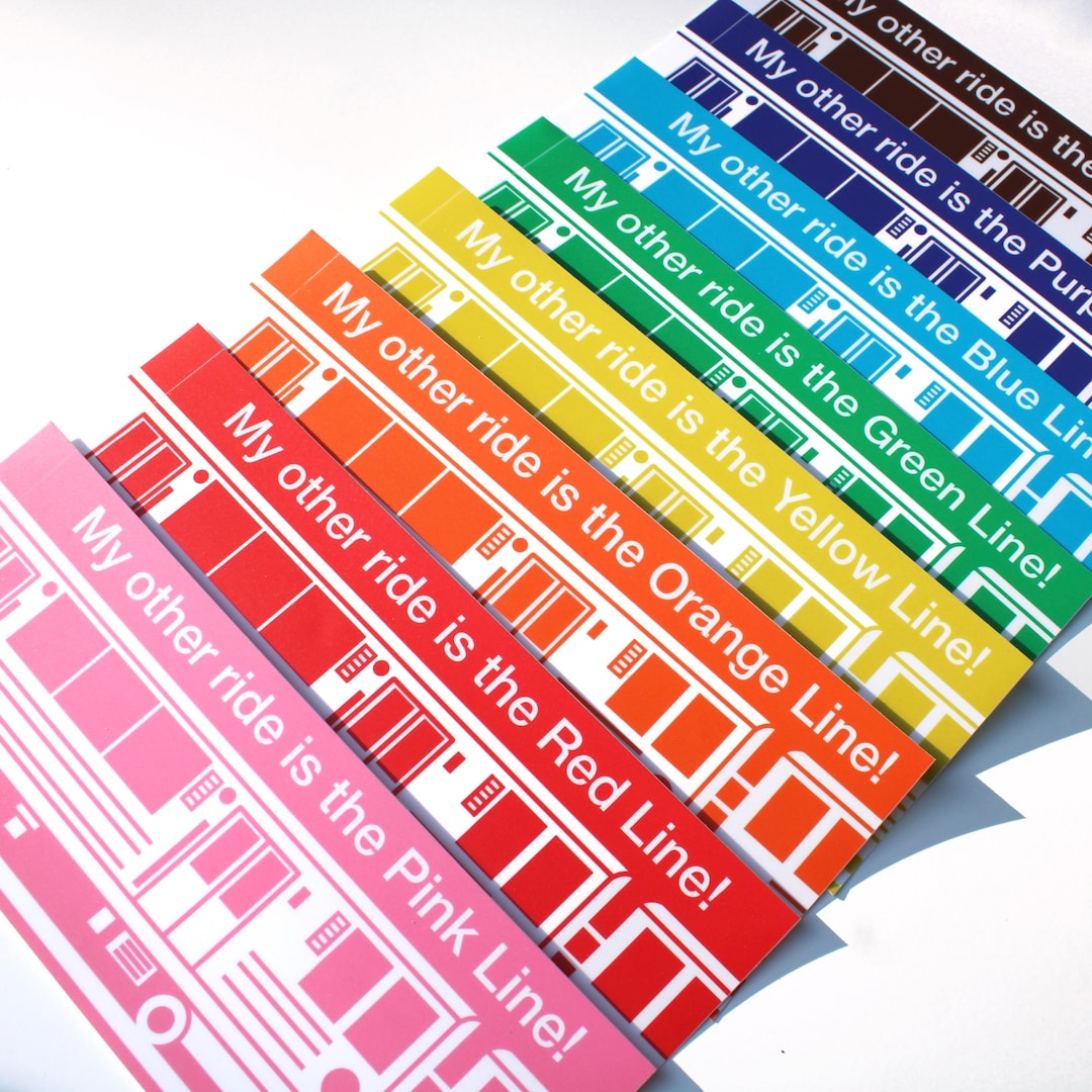 Chicago CTA L Train Bumper Sticker | Subway Inspired Gift - Etsy