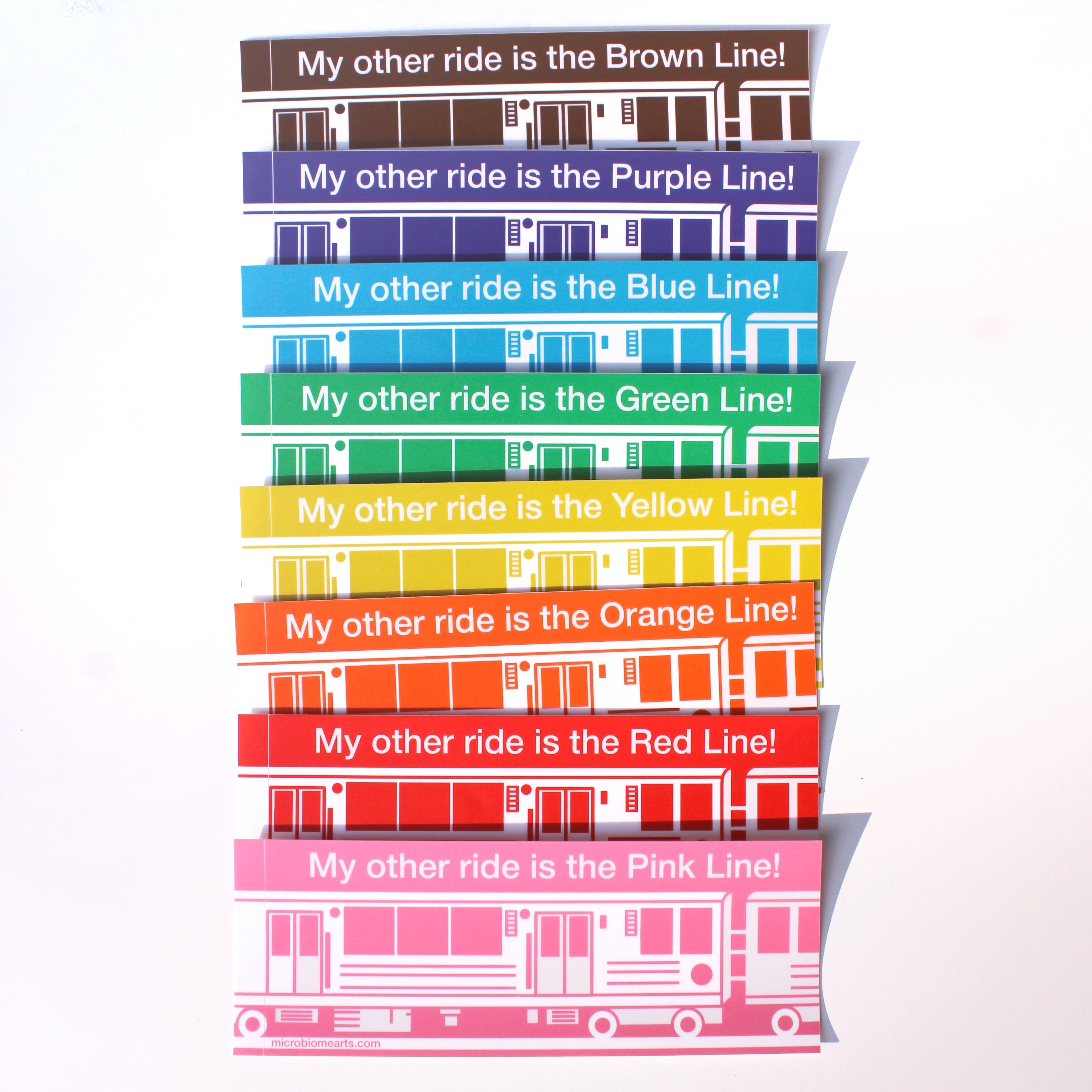 Chicago CTA L Train Bumper Sticker | Subway Inspired Gift - Etsy