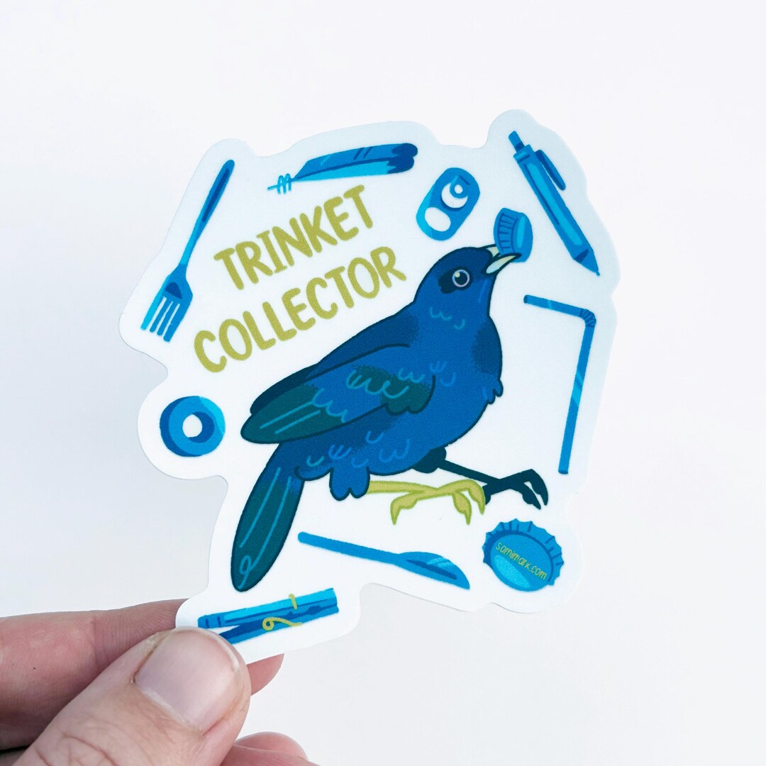 Bowerbird “trinket Collector” Sticker | Bird Lover Ornithology ...