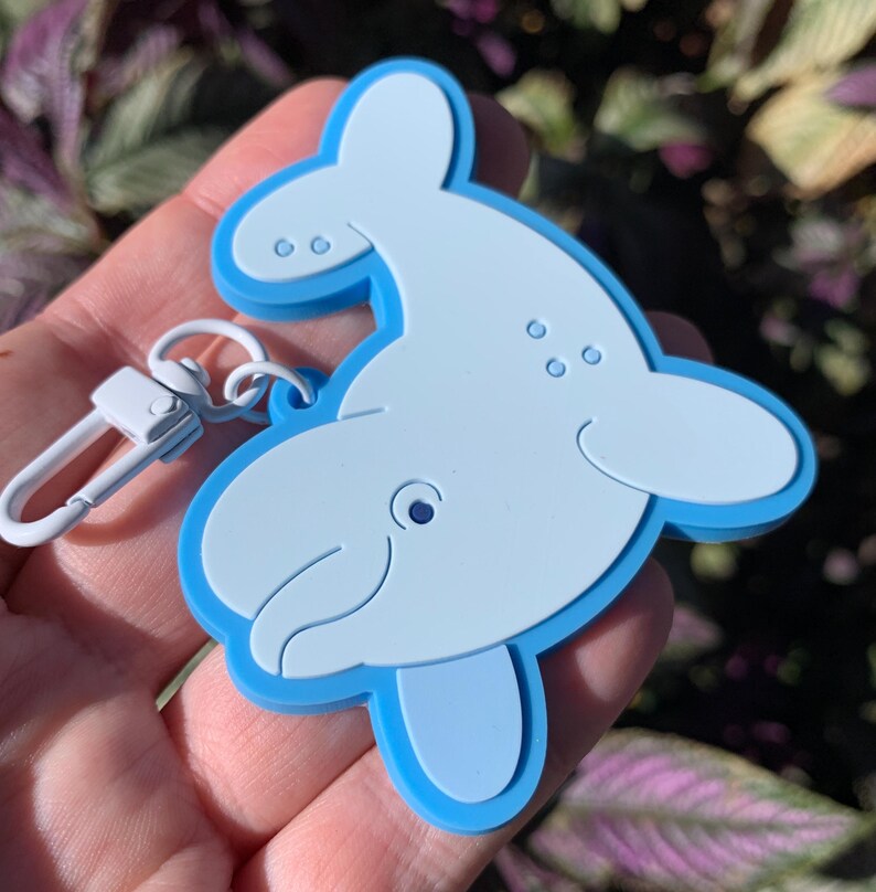 Happy Beluga Rubber Charm | Arctic Animal Sensory Friendly Whale Marine ...