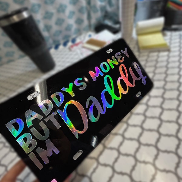 Daddys Money but Im Daddy Plate - Etsy