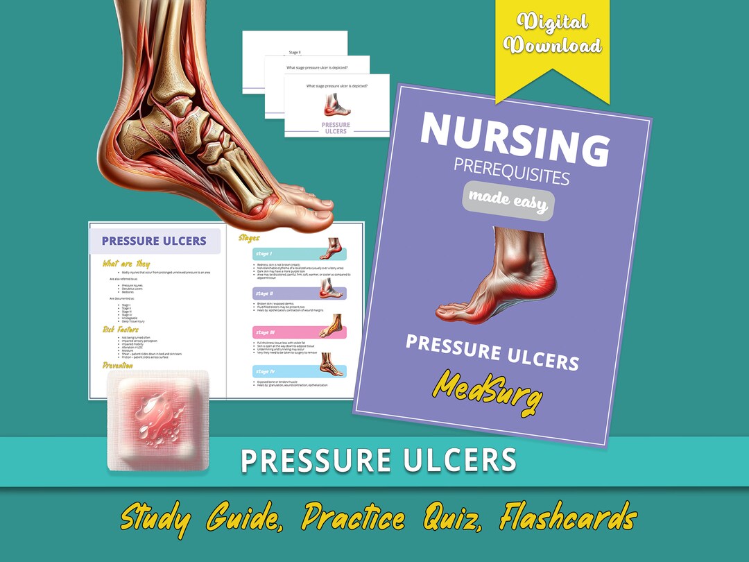 Pressure Ulcers Study Guide Bundle | Medsurg | Nursing Notes | Digital ...