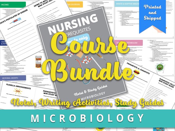 Microbiology Notes Bundle Microbiology Study Guide Course | Etsy