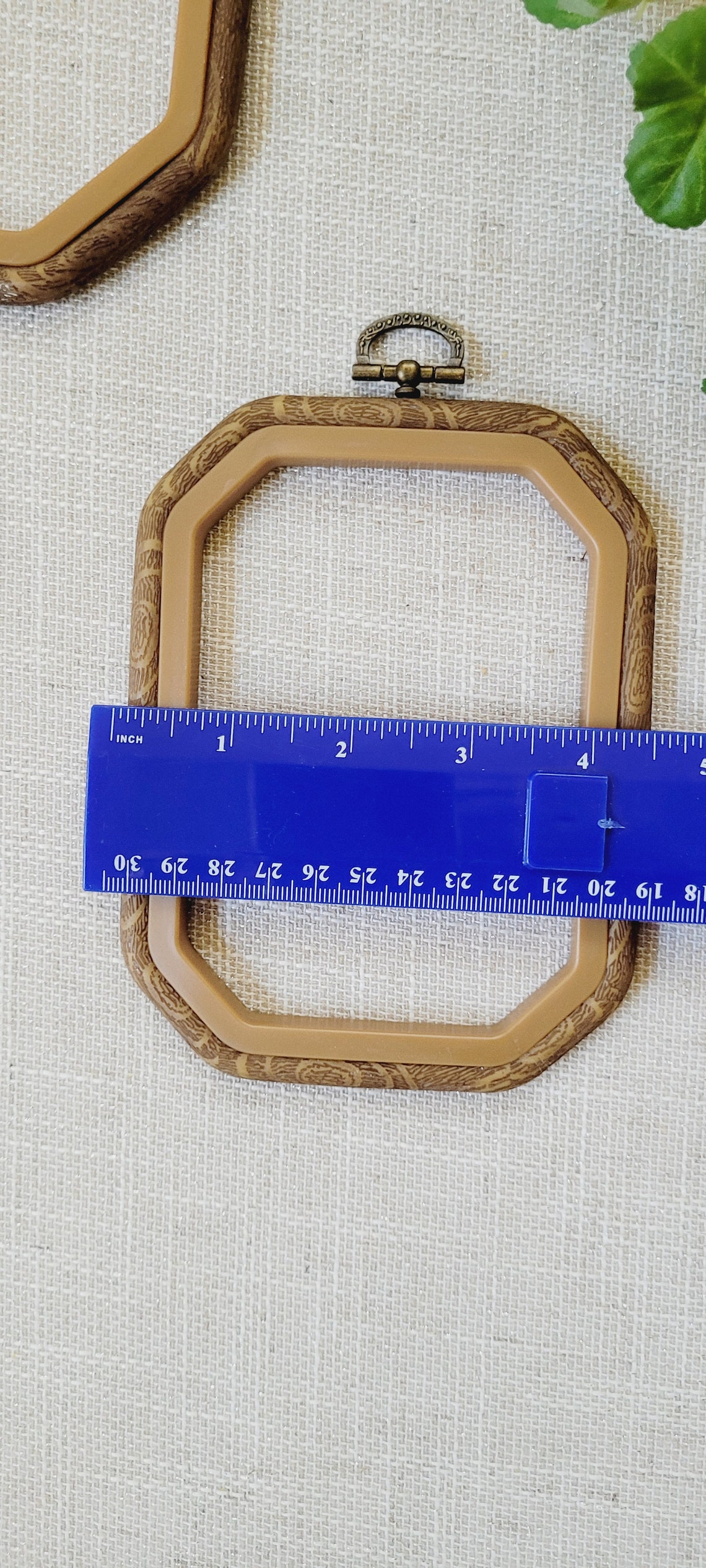 Octagon Embroidery Display Hoops, 3 Pcs Set, Imitated Wood Plastic ...