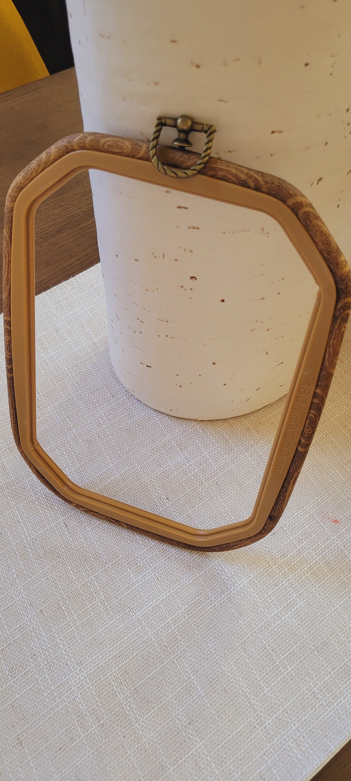 Large Octagon Embroidery Hoops, 3 Pcs Set, Imitated Wood Plastic ...