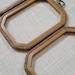 Octagon Embroidery Display Hoops, 3 Pcs Set, Imitated Wood Plastic ...