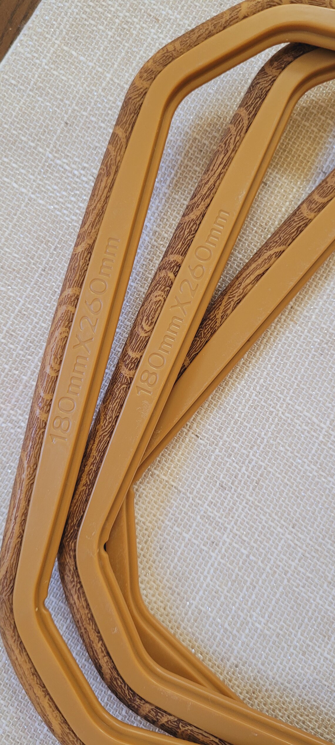 Large Octagon Embroidery Hoops, 3 Pcs Set, Imitated Wood Plastic ...