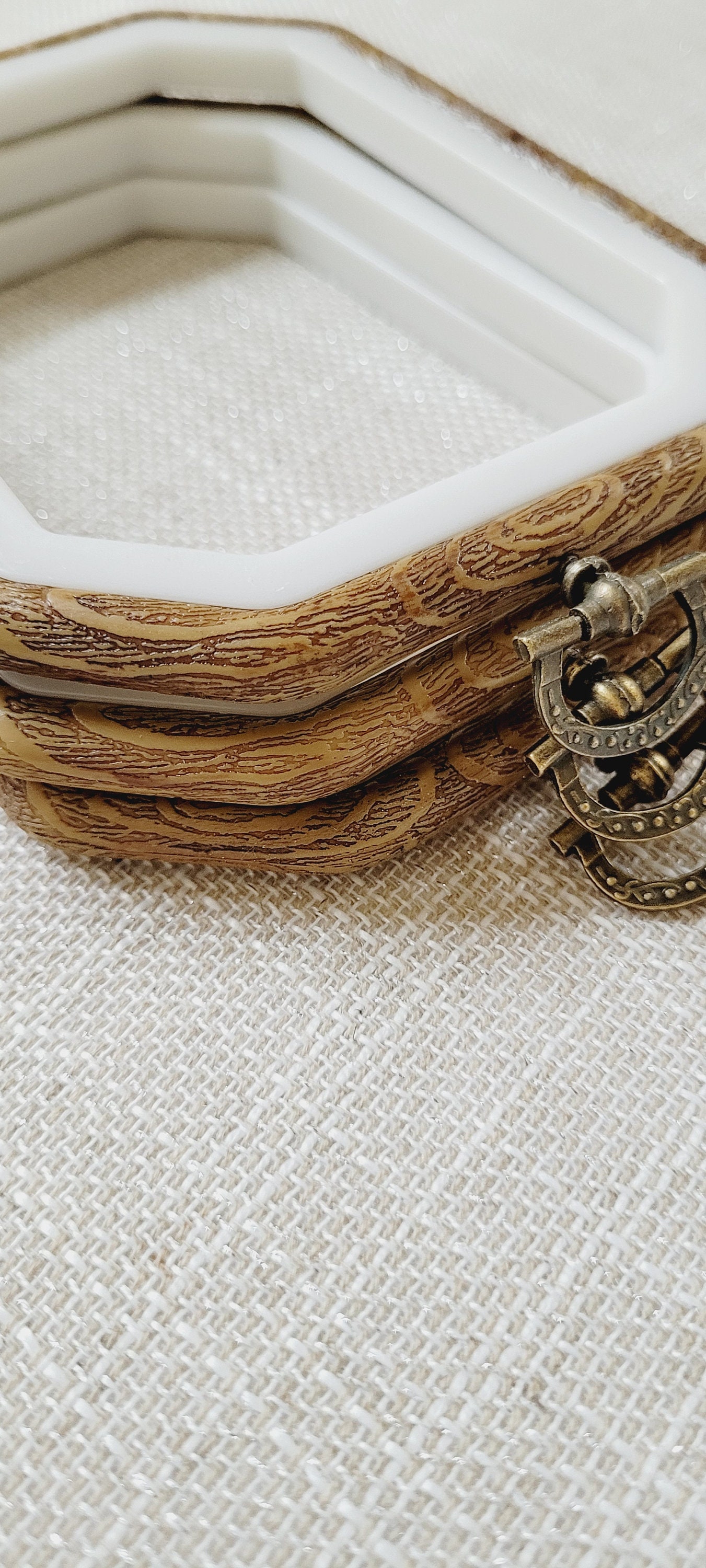 Octagon Embroidery Display Hoops, 3 Pcs Set, Imitated Wood Plastic ...