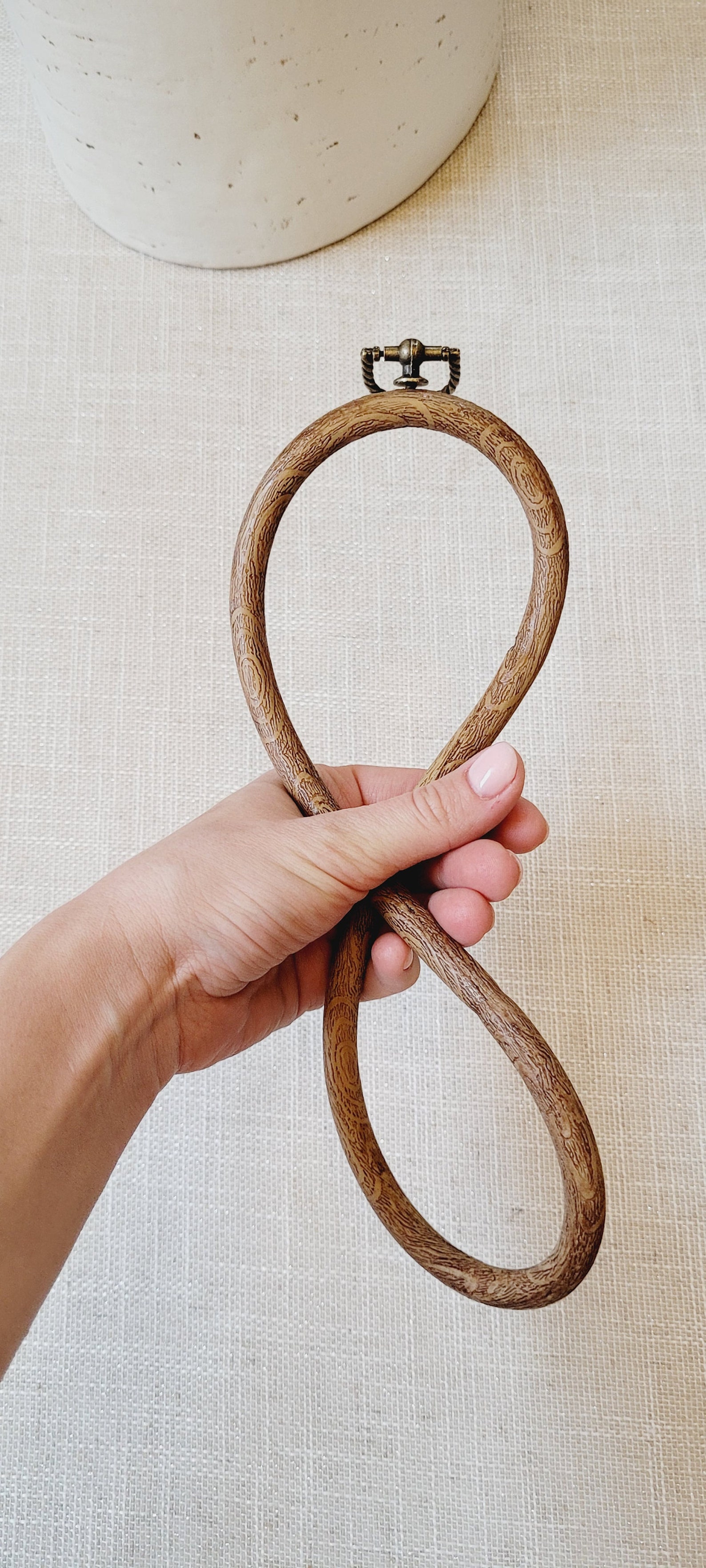 Octagon Embroidery Display Hoops, 3 Pcs Set, Imitated Wood Plastic ...