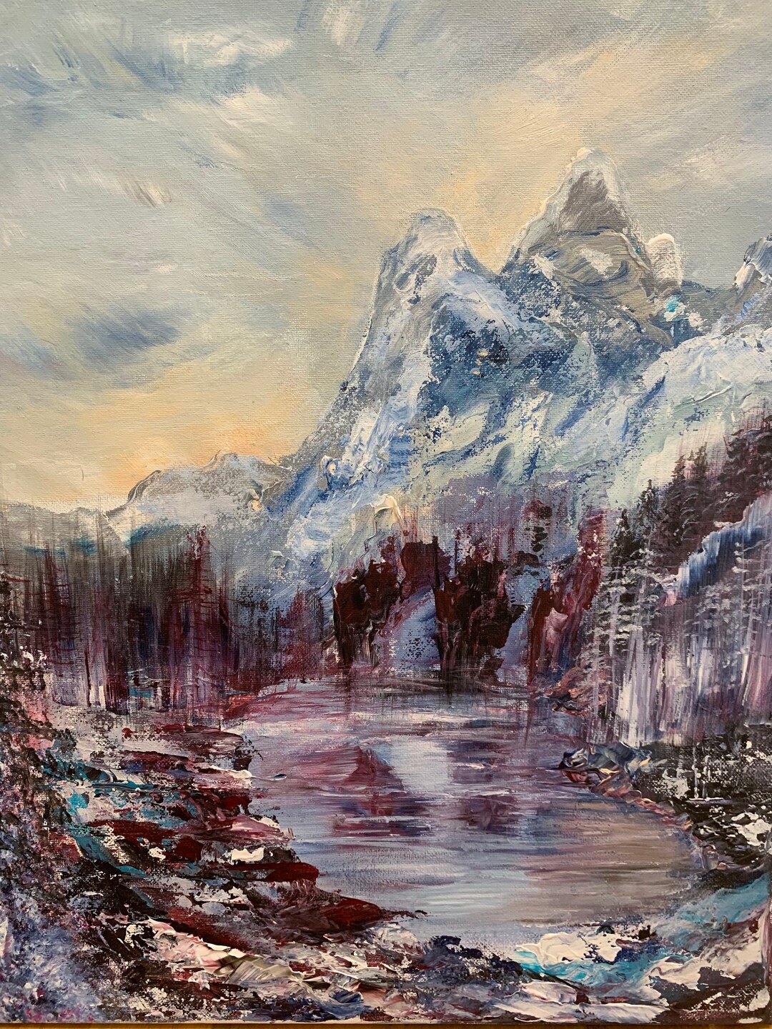 Grunt, Acryl auf Keilrahmen, 40cm x 50cm - Etsy Österreich