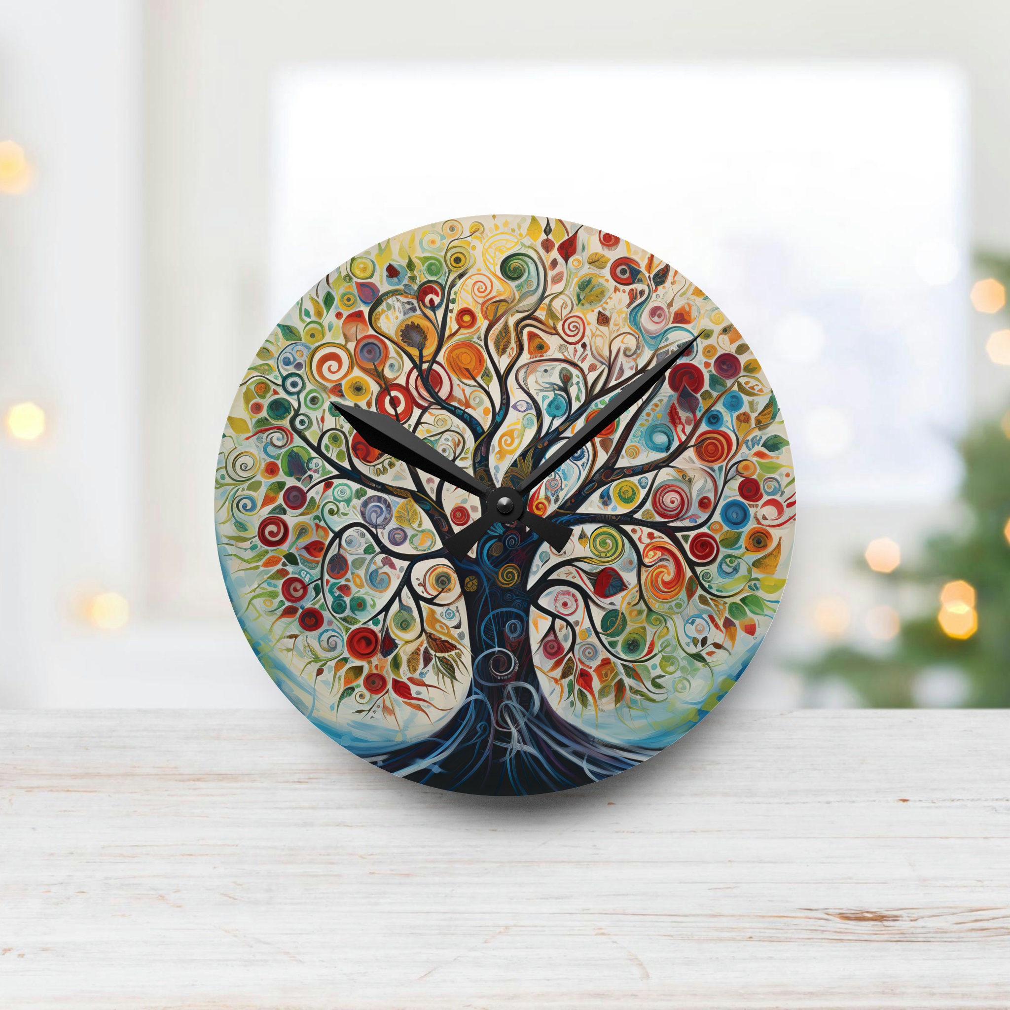 Tree of Life Wall Clock Whimsical Clock Spiritual Tree - Etsy