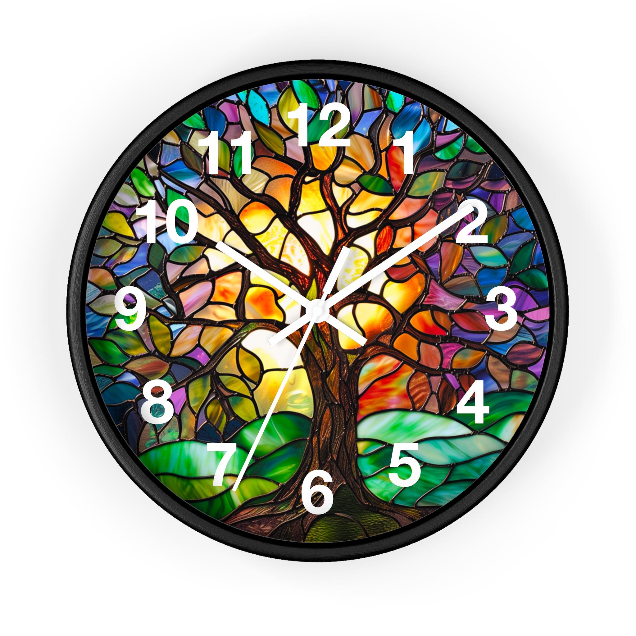 Tree of Life Wall Clock, Stained Glass Art, Tree of Lifewall Art ...