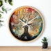 Wooden Wall Clock, Tree of Life Clock, Abstract Tree of Life Art ...