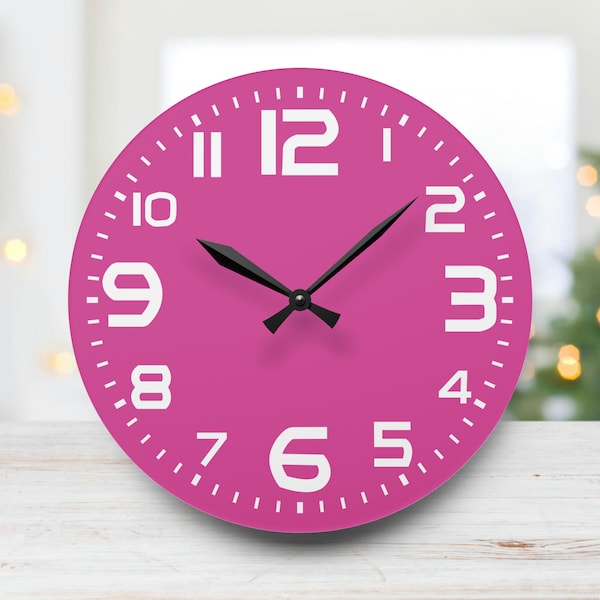 Pink Clock - Etsy