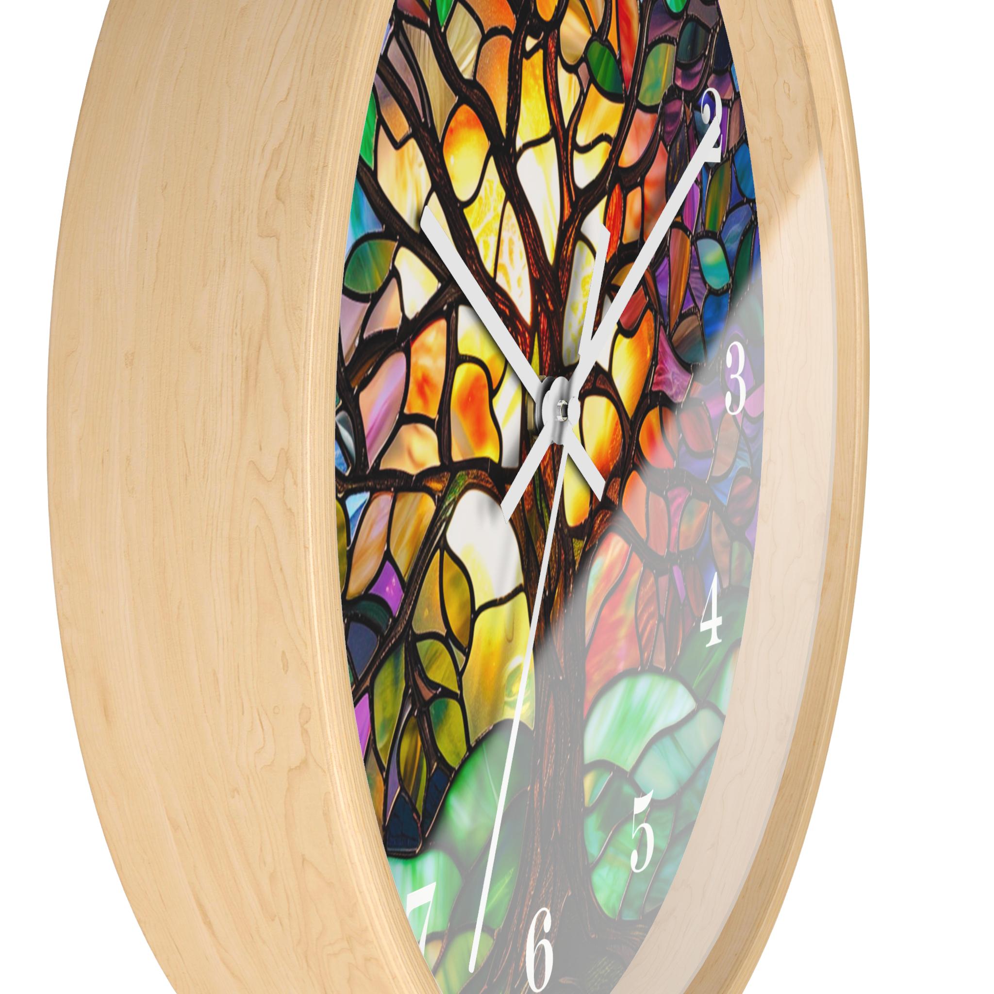 Tree of Life Wall Clock, Stained Glass Art, Tree of Lifewall Art ...
