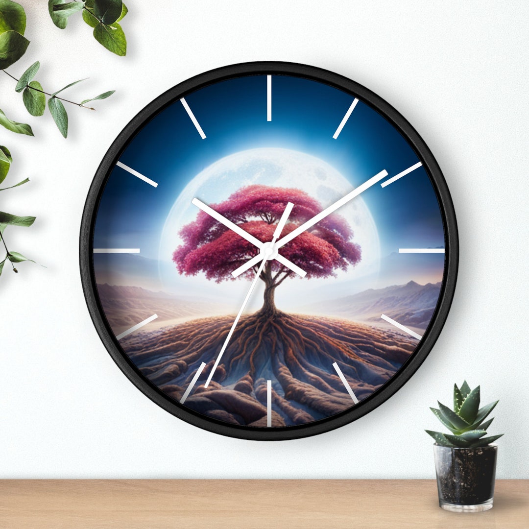 Tree of Life Clock, Unique Wall Clocks, Tree of Life Wall Art, Wooden ...