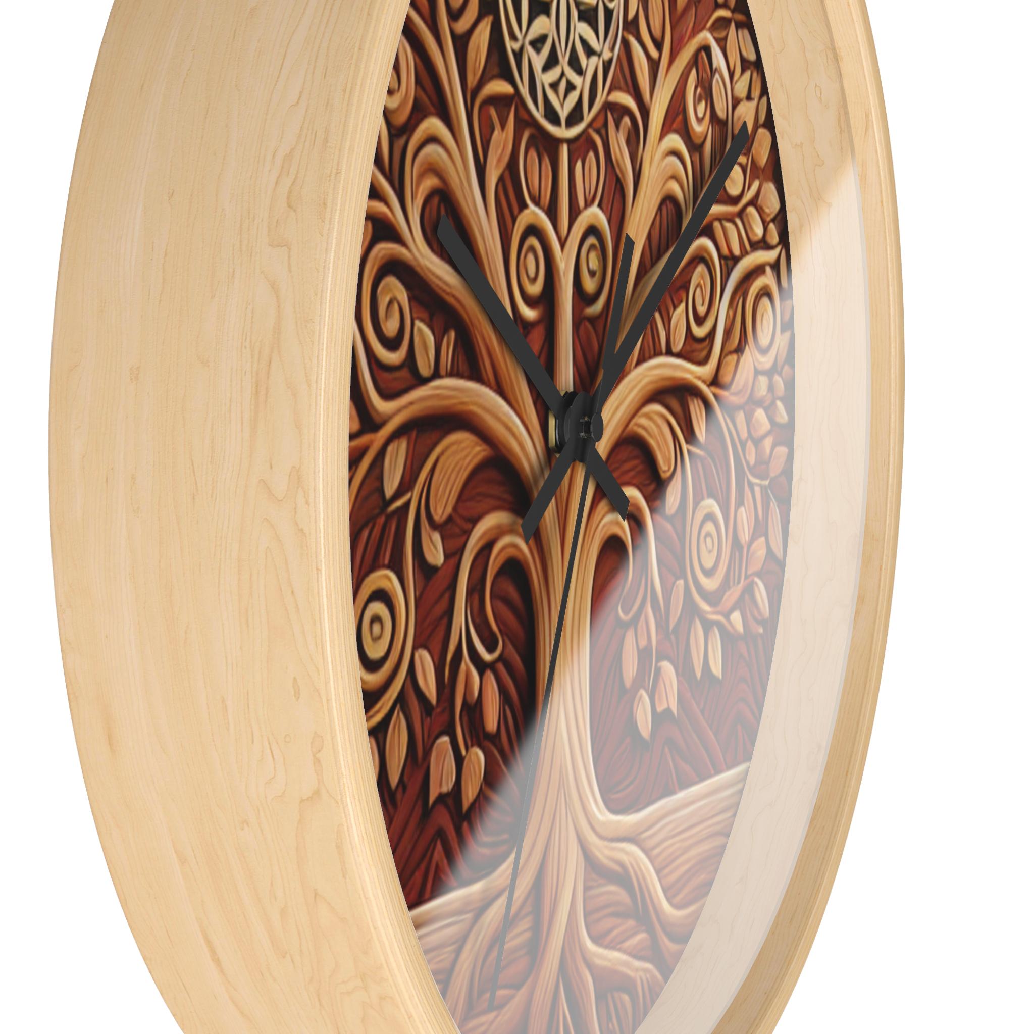 Tree of Life Clocks, Rustic Clocks, Barn Red Clock, 3D Artwork, Rustic ...