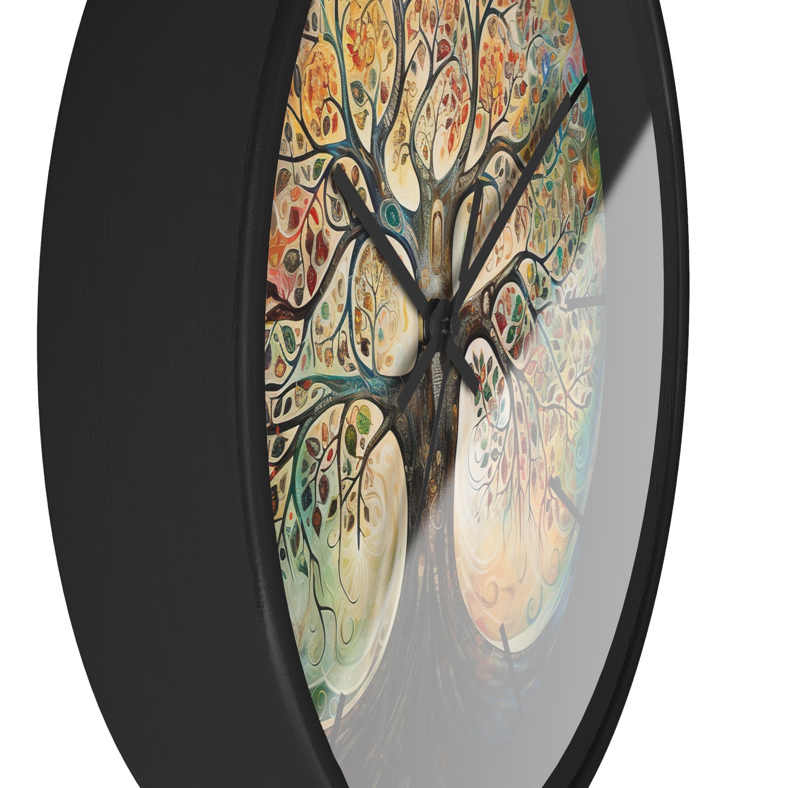 Wooden Wall Clock, Tree of Life Clock, Abstract Tree of Life Art ...