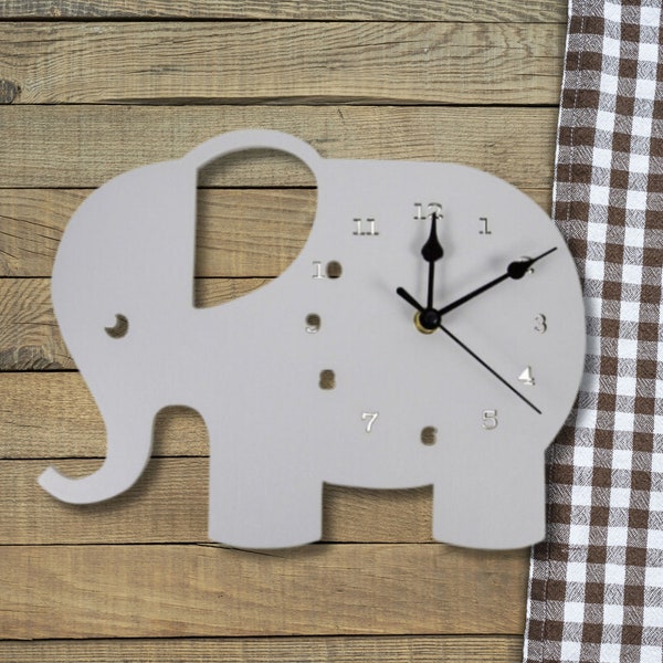 Elephant Clock - Etsy