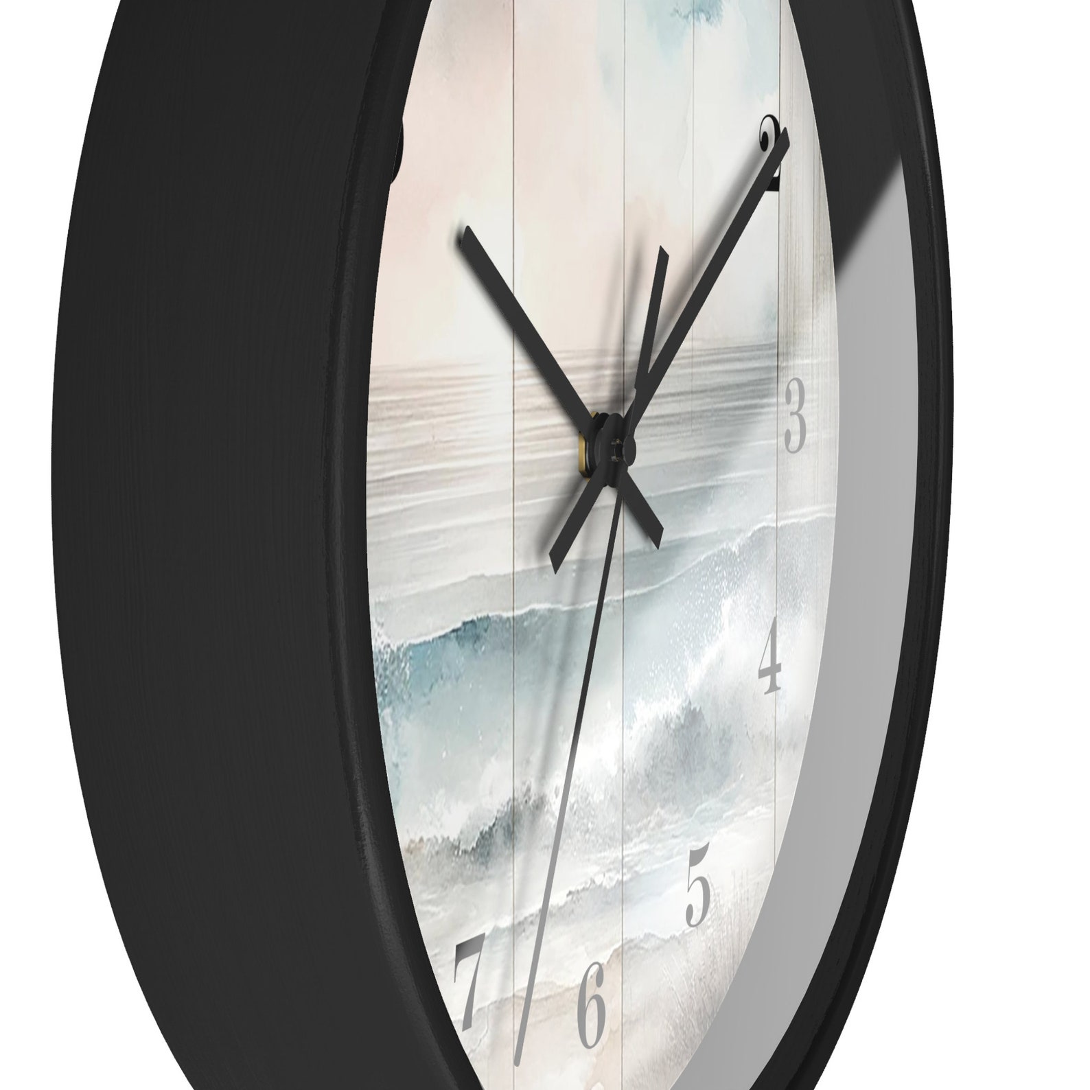 Wooden Wall Clock, Rustic Coastal Art, Ocean Clocks, Natical Wall Art ...