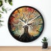Wooden Wall Clock, Tree of Life Clock, Abstract Tree of Life Art ...