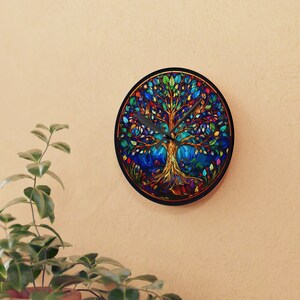 Unique Wall Clock, Tree of Life Wall Clock, Spiritual Tree Clock, Home ...