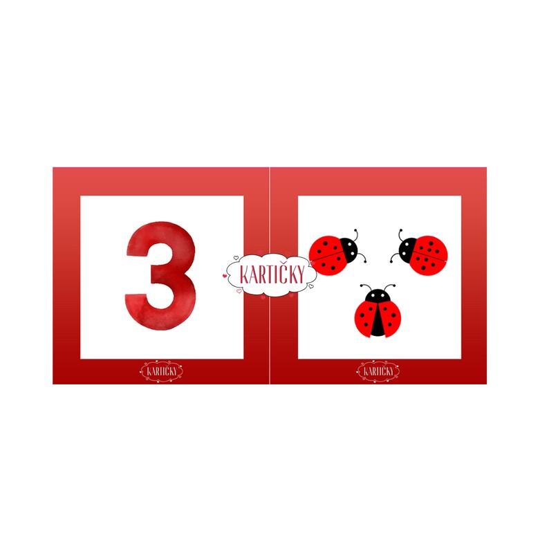 PDF Numbers Memory Game for Kids Matching Flashcards - Etsy