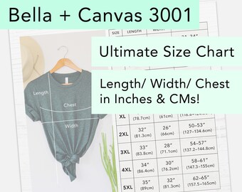 Printify Size Chart | Etsy